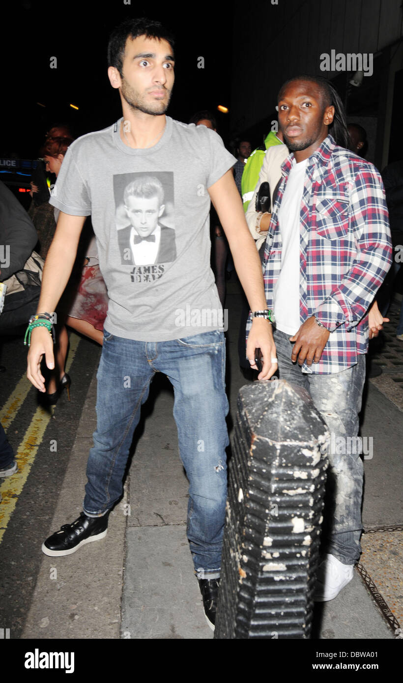 Shaun Wright-Phillips leaving Whisky Mist nightclub London, England ...
