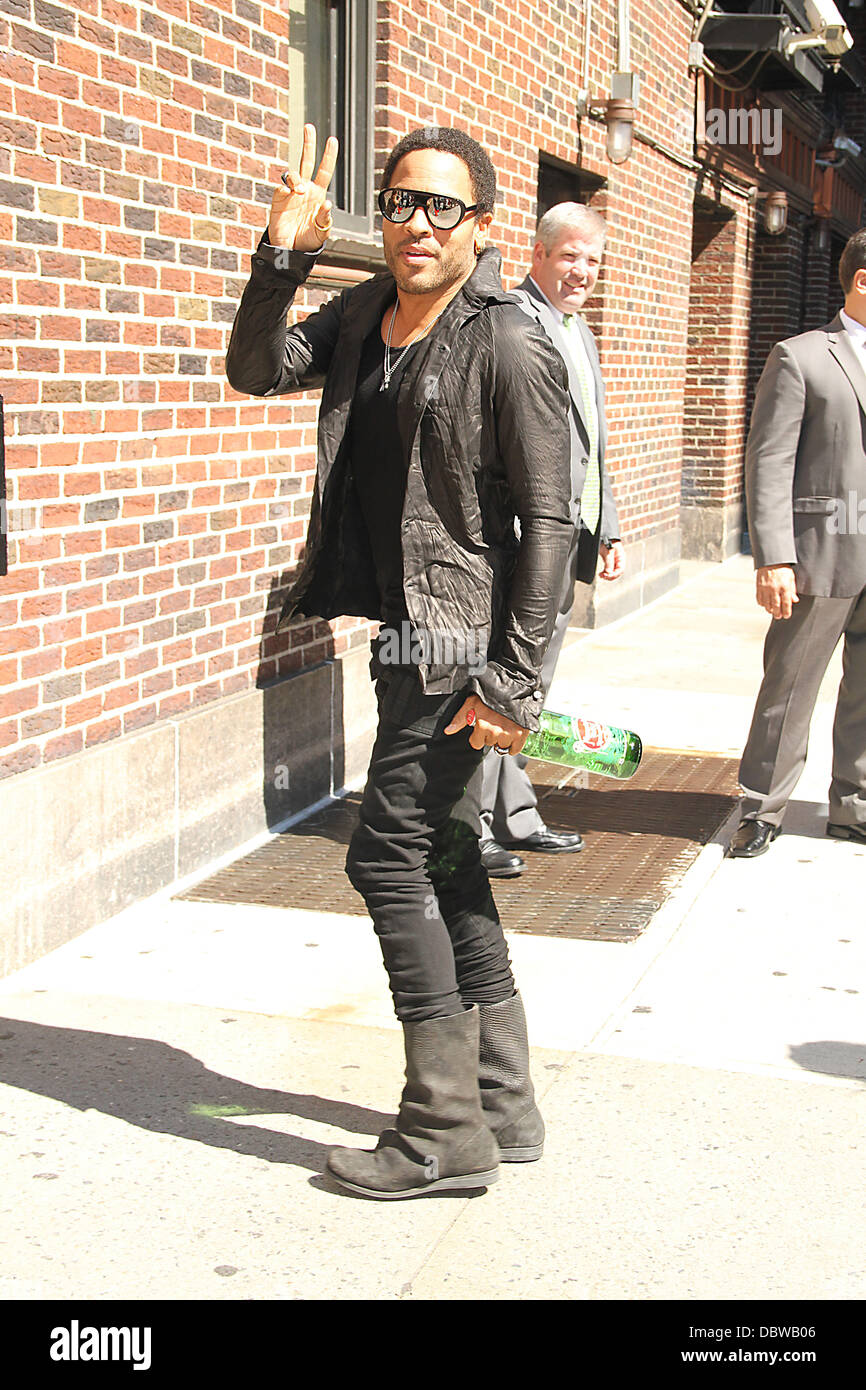 Lenny Kravitz 'The Late Show with David Letterman' at the Ed Sullivan ...