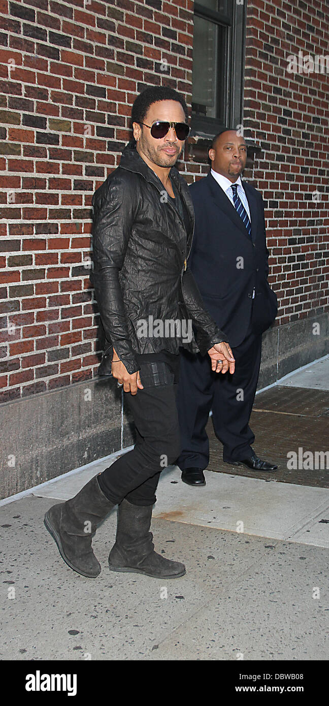 Lenny Kravitz 'The Late Show with David Letterman' at the Ed Sullivan ...