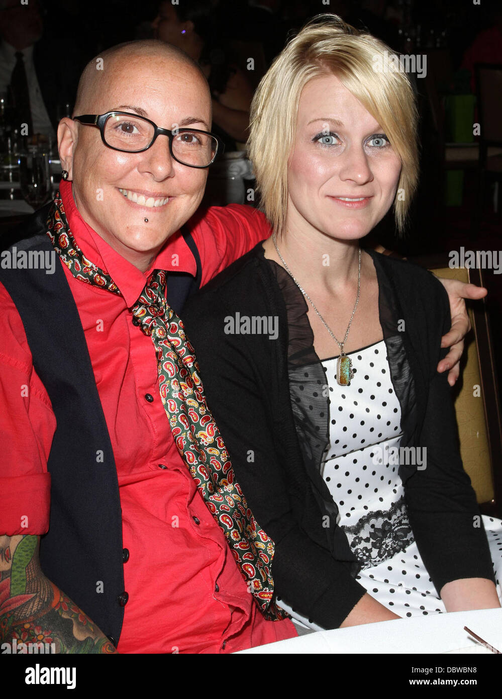 Beverly McClellan and her girlfriend 2011 Eagle & Badge Foundation Gala ...
