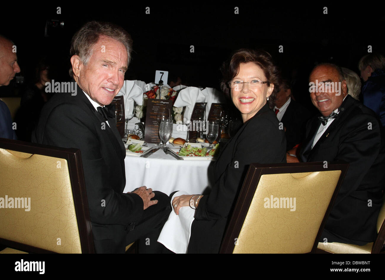 Warren Beatty and Annette Bening 2011 Eagle & Badge Foundation Gala ...