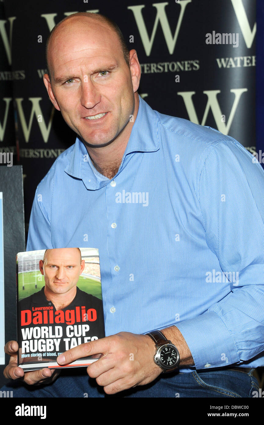 Lawrence Dallaglio signs copies of his book 'World Cup Rugby Tales' at ...