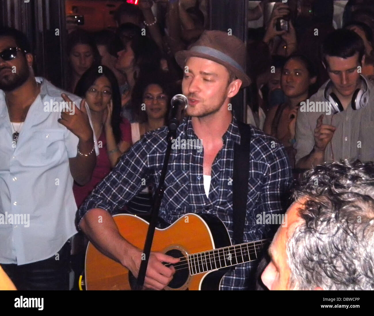 Justin Timberlake performing with his new band FreeSol at Southern ...