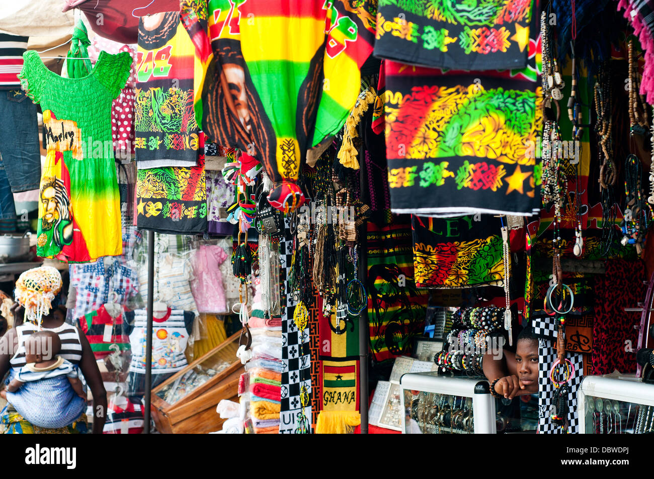 market stall, central market, Lome, Togo Stock Photo - Alamy