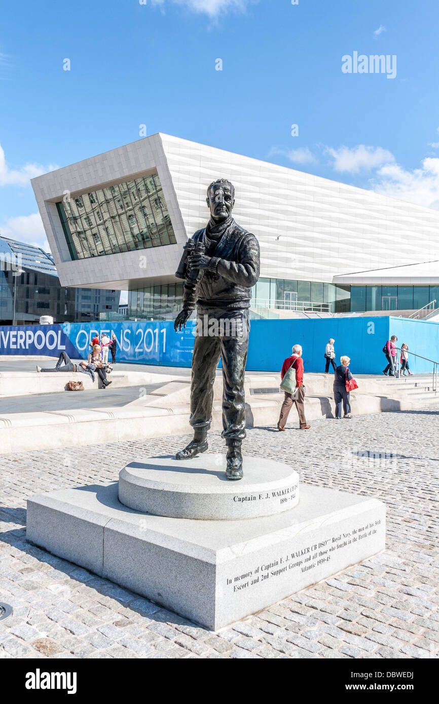 Captain F J Walker CB DSo Royal Navy 1896 - 1944 outside the liver ...