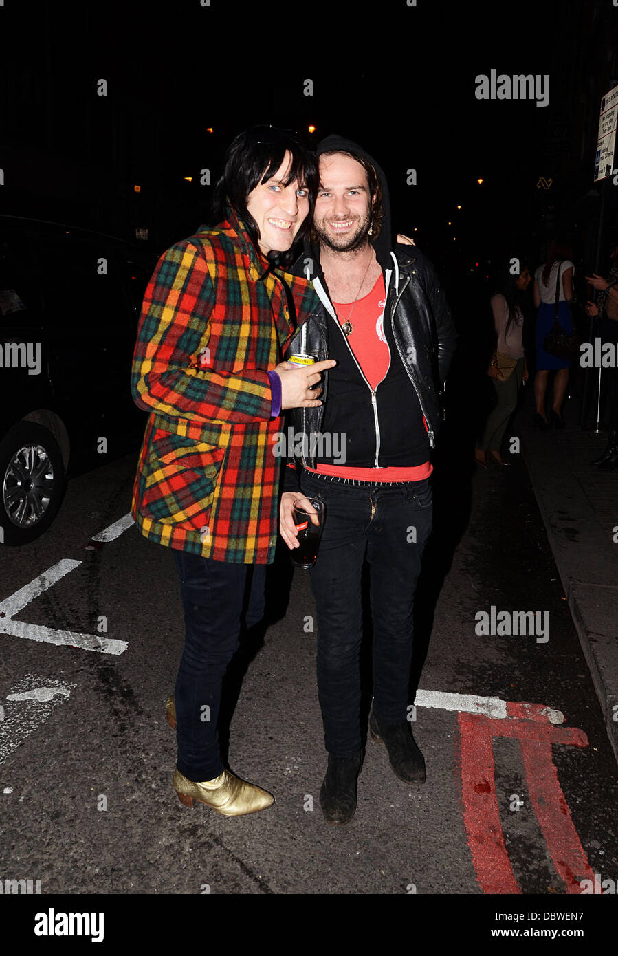 Noel Fielding outside the Hoxton Pony London, England - 01.09.11 Stock ...