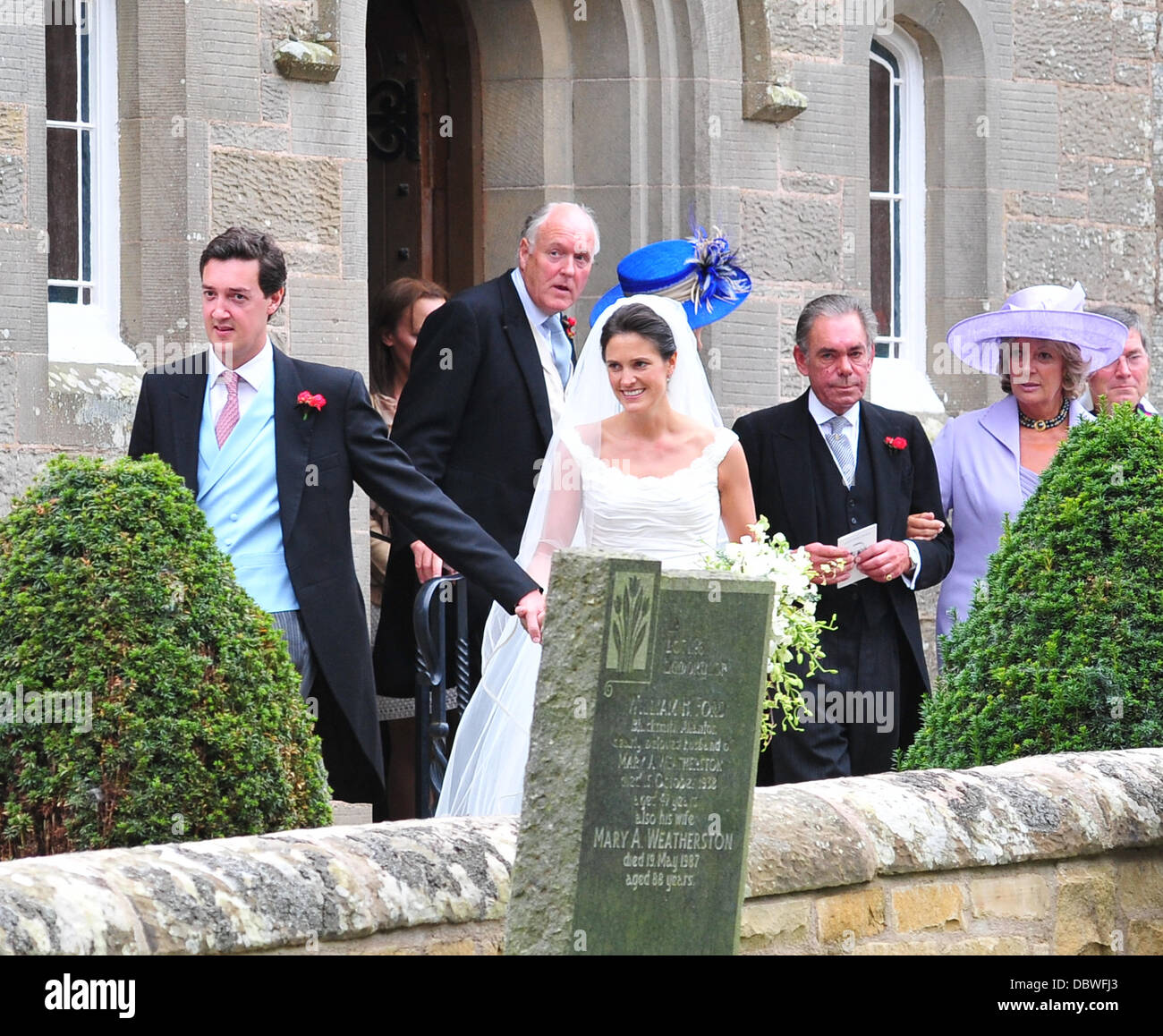 Andrew Charlton and Edwina Palmer, alongside Edwina's father Lord ...