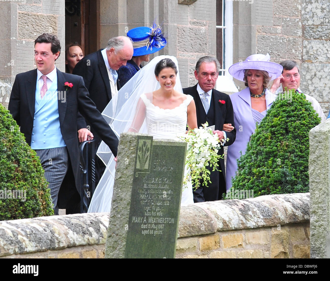Andrew Charlton and Edwina Palmer, alongside Edwina's father Lord ...