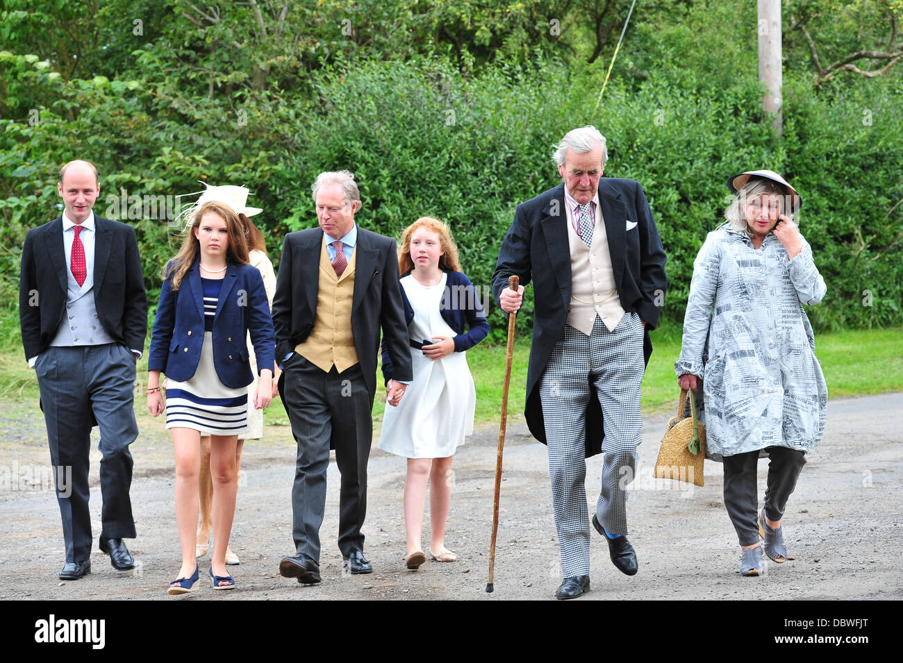 Guests The wedding of Andrew Charlton and Edwina Palmer at Edrom Church ...