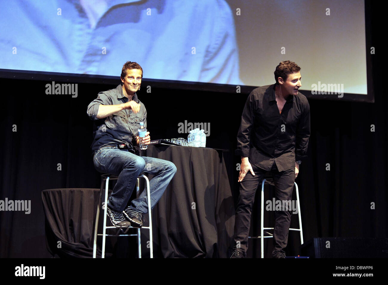 British adventurer Bear Grylls during 'Bear Grylls Live on Stage' at ...