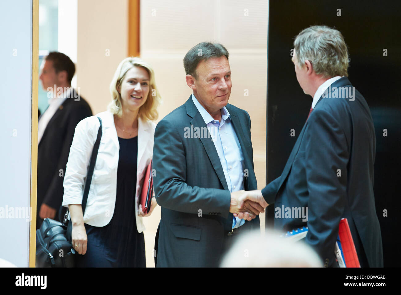 Berlin, German. 5th Aug, 2013. Thomas Oppermann, Secretary of the SPD ...