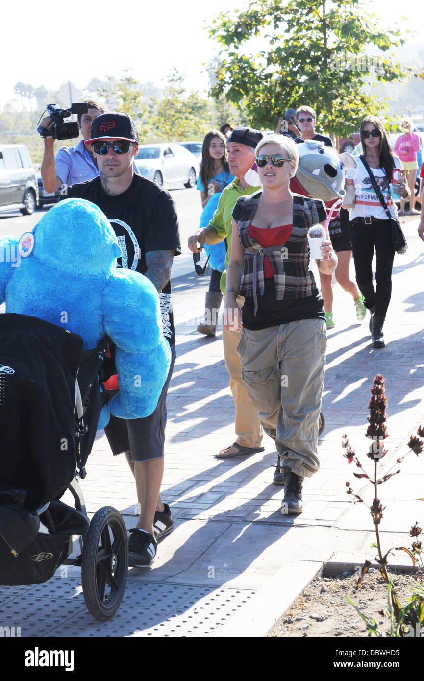 Pink, real name Alecia Moore, husband Carey Hart and daughter Willow ...