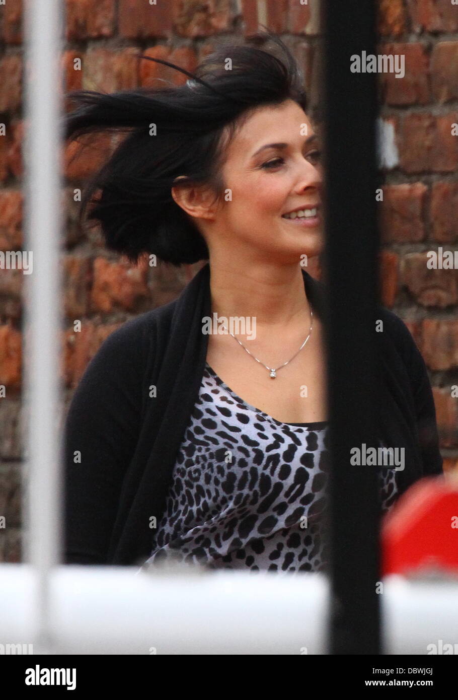 Kym Marsh 'Coronation Street' cast arriving at the Granada studios on a ...