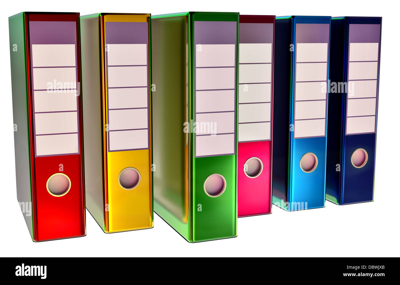 colored folders stores important documents Stock Photo - Alamy