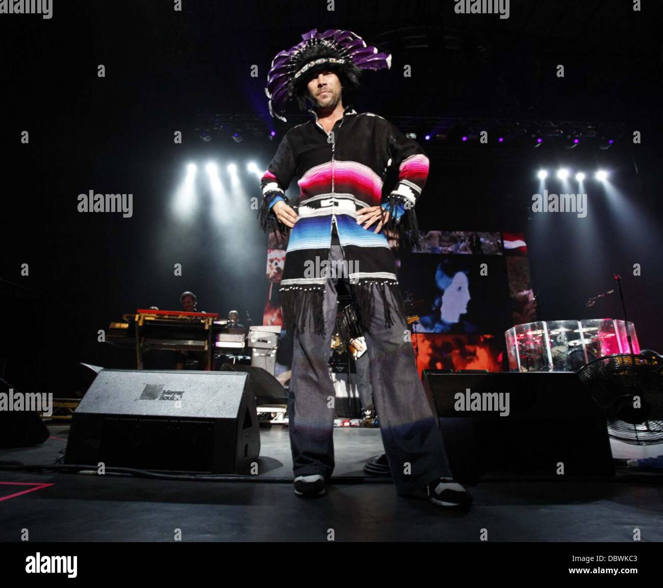 Jay Kay of Jamiroquai performing at Turkcell Kurucesme Arena Istanbul ...