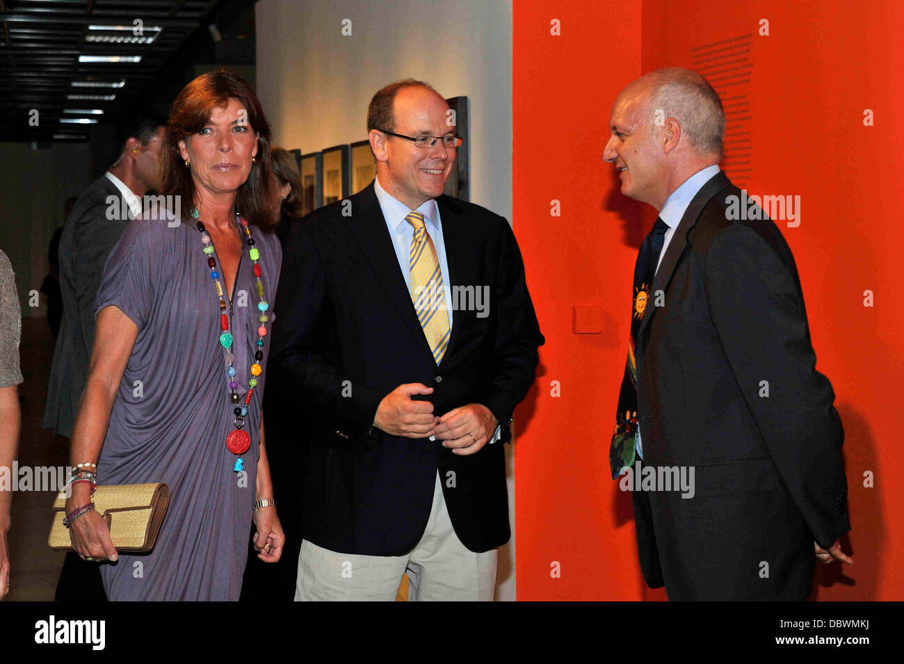 Nick Danziger, Prince Albert II of Monaco, his sister Princess Caroline ...