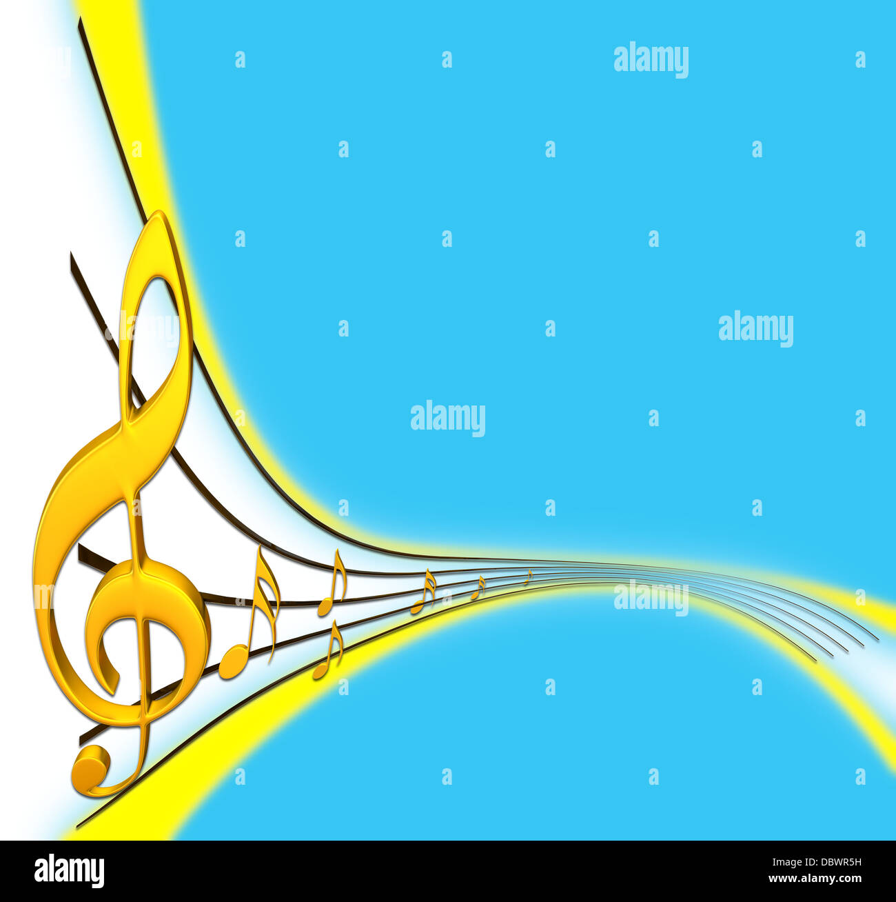 Treble g clef hi-res stock photography and images - Alamy