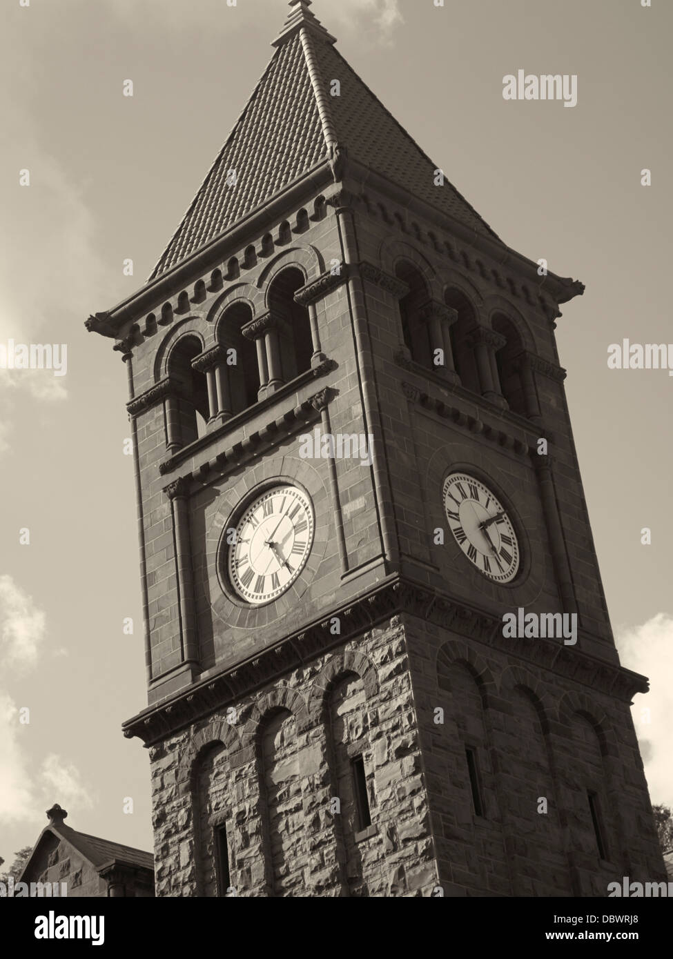 Clock tower, Jim Thorpe, Pennsylvania, USA Stock Photo - Alamy