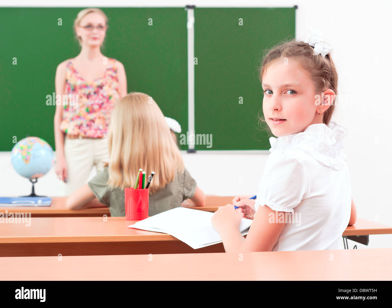 portrait of the girl in the class Stock Photo - Alamy