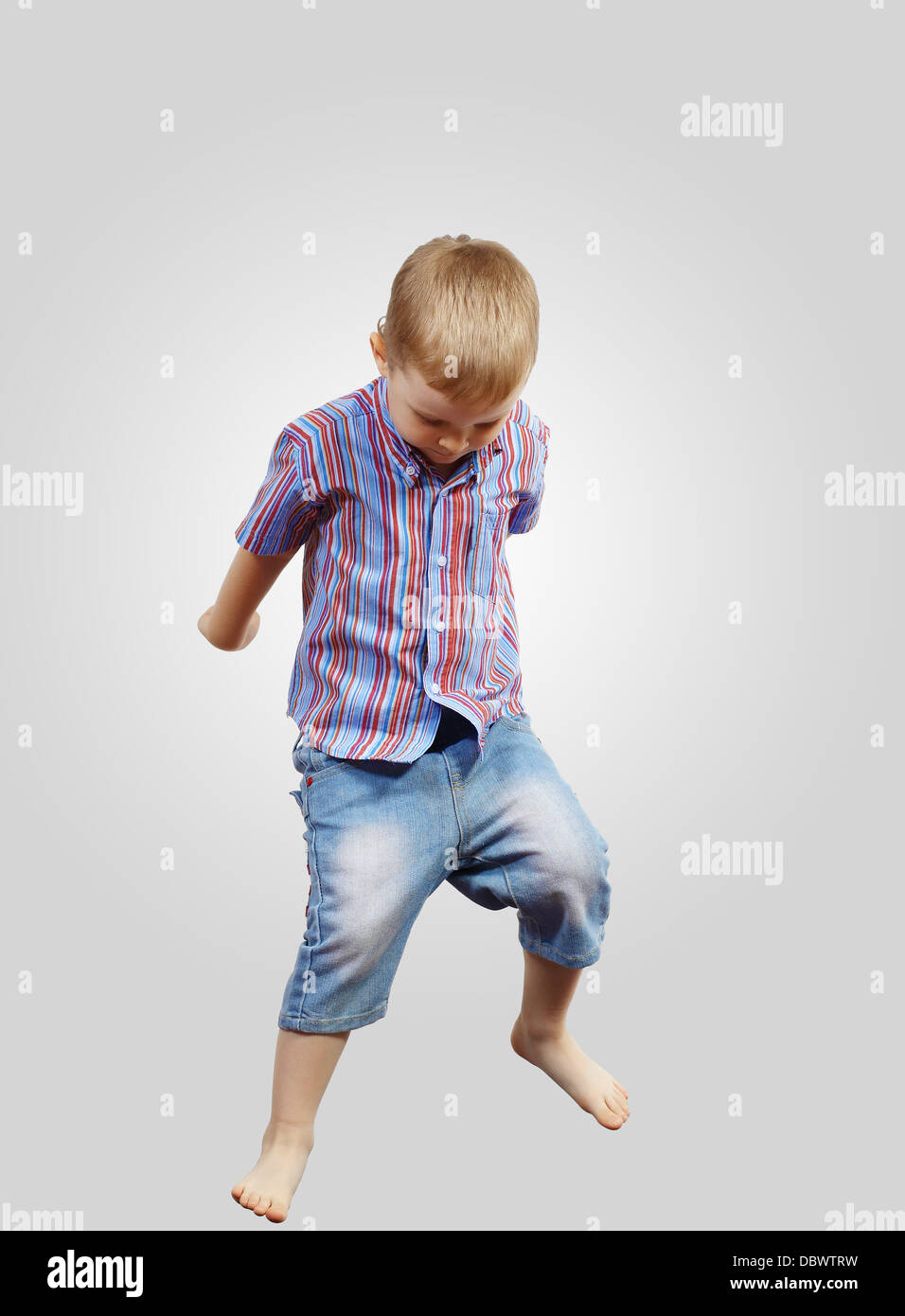 happy kid jumping Stock Photo - Alamy