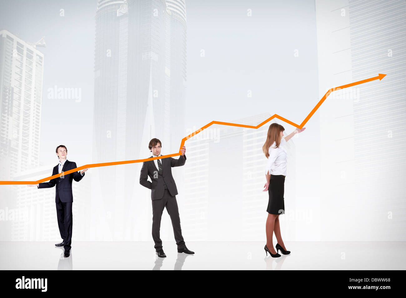 Business Growth And Success Graph Stock Photo - Alamy