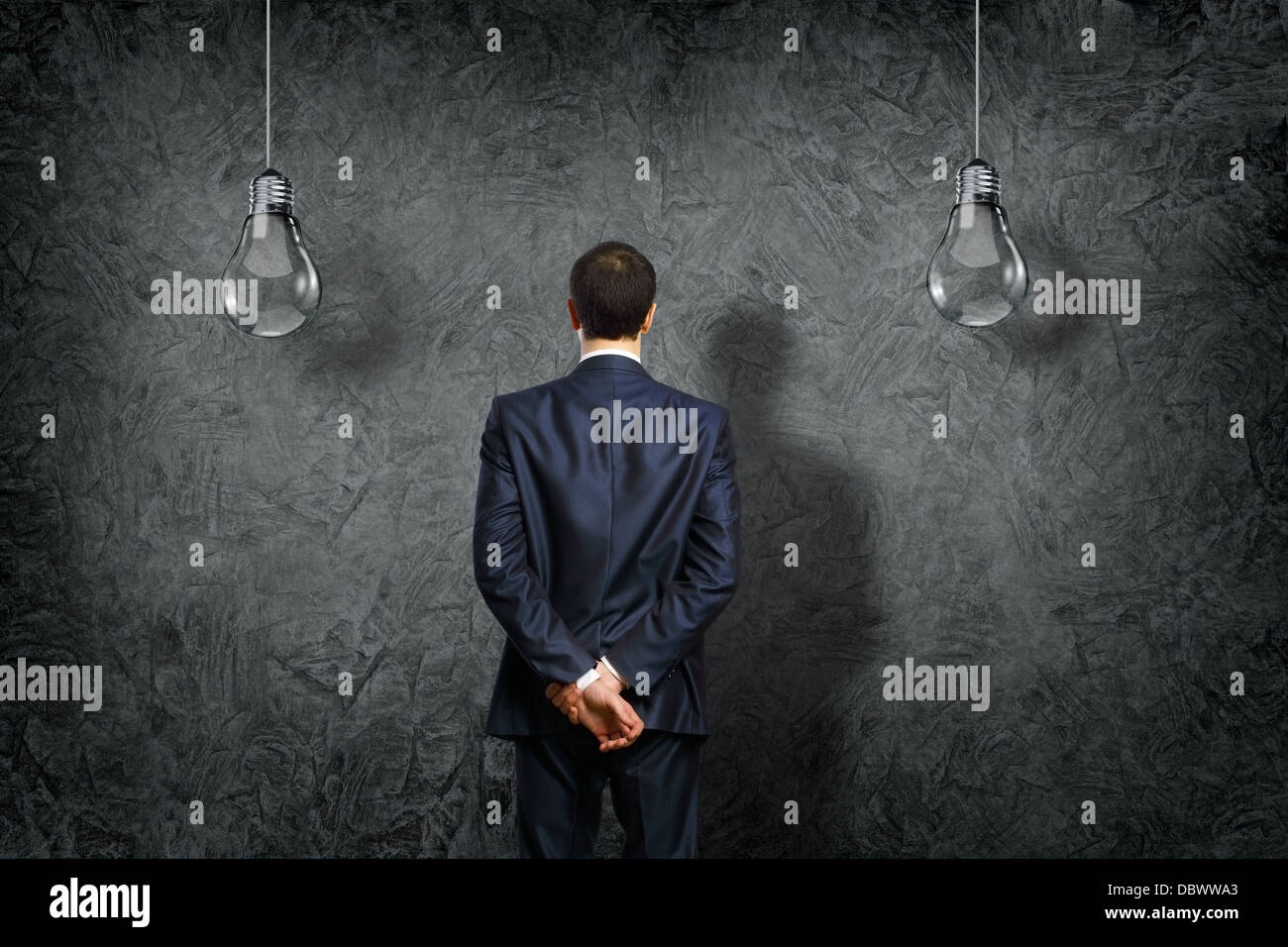 Businessman making a choice Stock Photo - Alamy