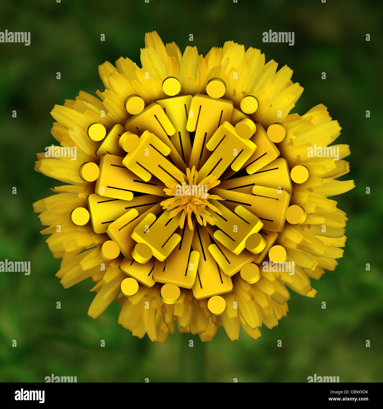 Community teamwork and friendship concept with a group of generic ...