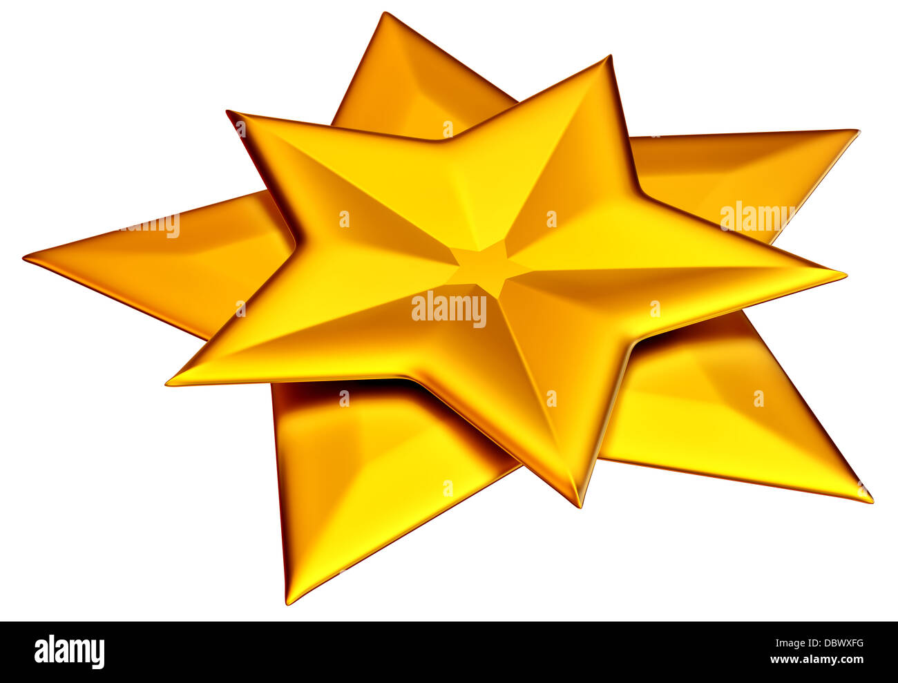 two shiny gold stars Stock Photo - Alamy