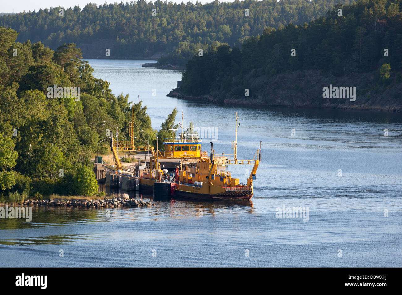 stockholm archipelago. Morning ferry Sweden Stock Photo - Alamy