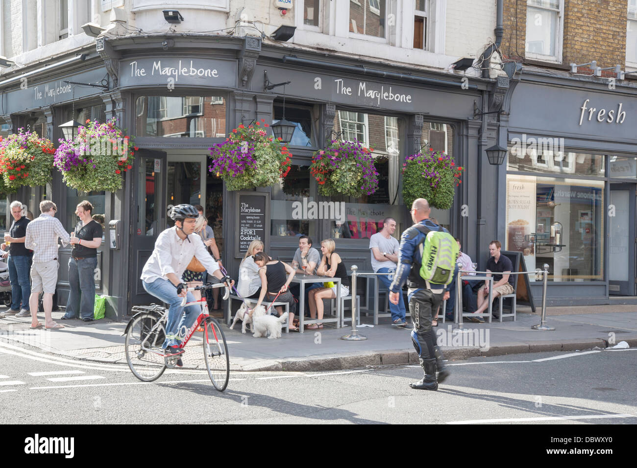 The Marylebone Pub, Marylebone High Street, London, England, UK Stock ...