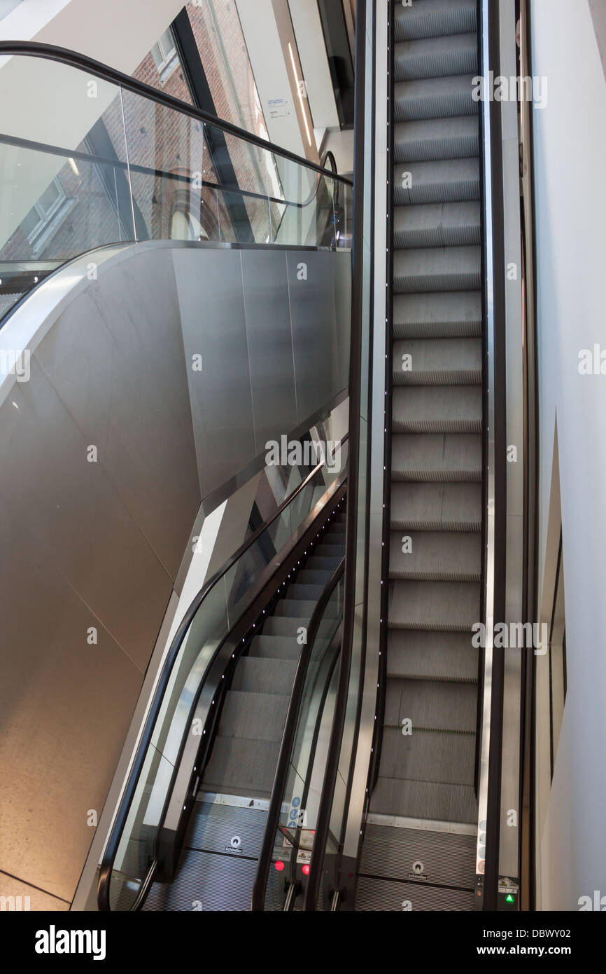 Top view of an escalator in a modern building Stock Photo - Alamy