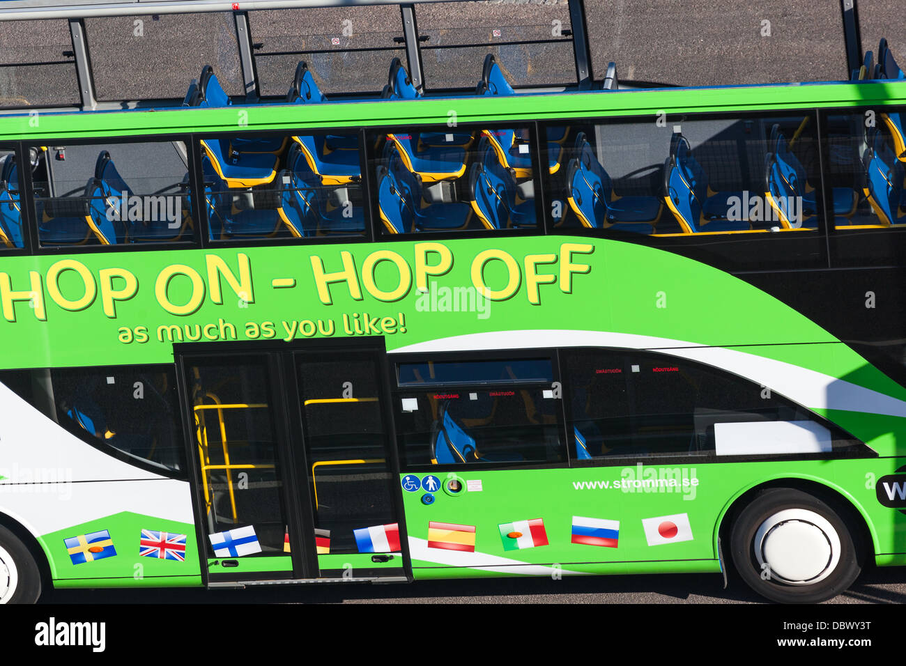 Open top tour buses.Tour buses Stockholm Sweden Stock Photo - Alamy
