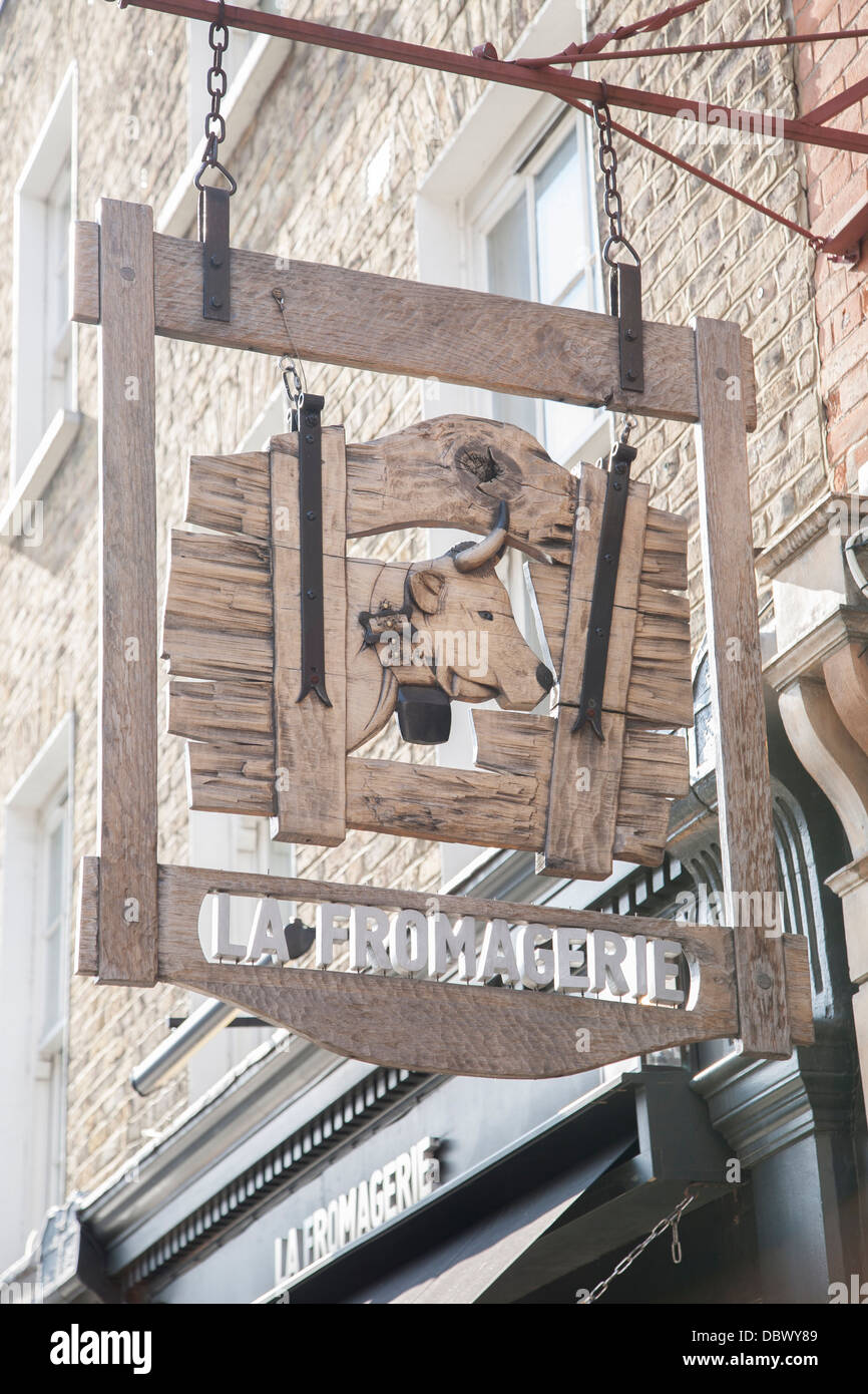 Fromagerie Cheese Shop Sign, Moxon Street, Marylebone, London, England ...