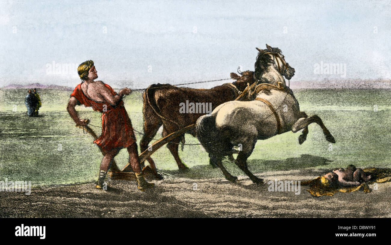 Ancient plough hi-res stock photography and images - Alamy