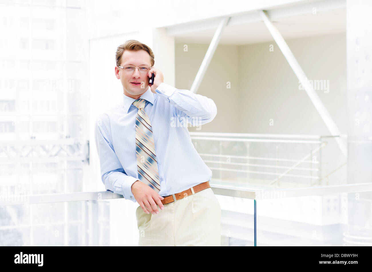 Smiling business man Stock Photo - Alamy