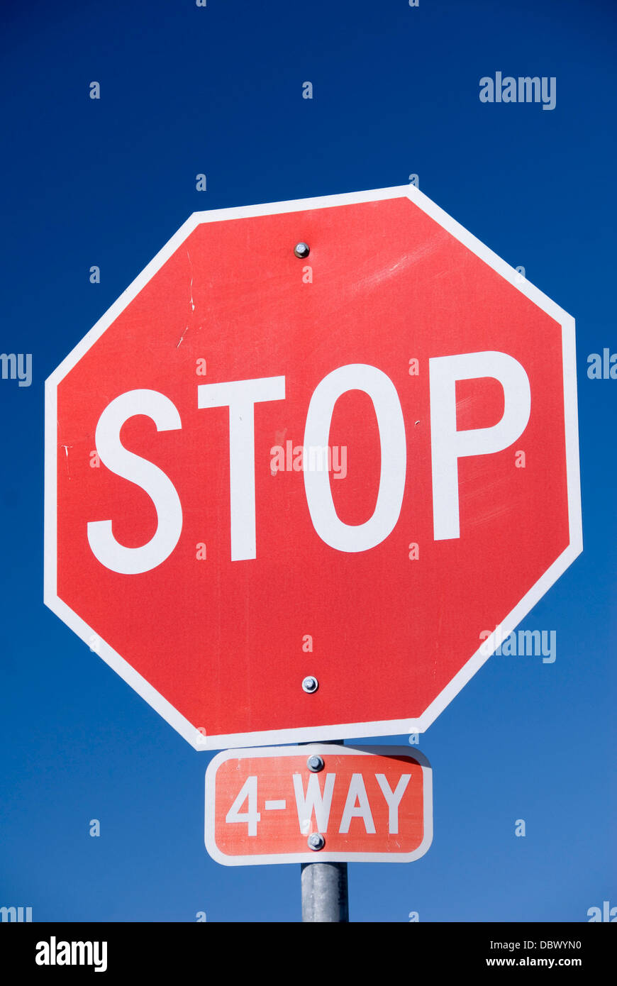 4 way stop sign hi-res stock photography and images - Alamy