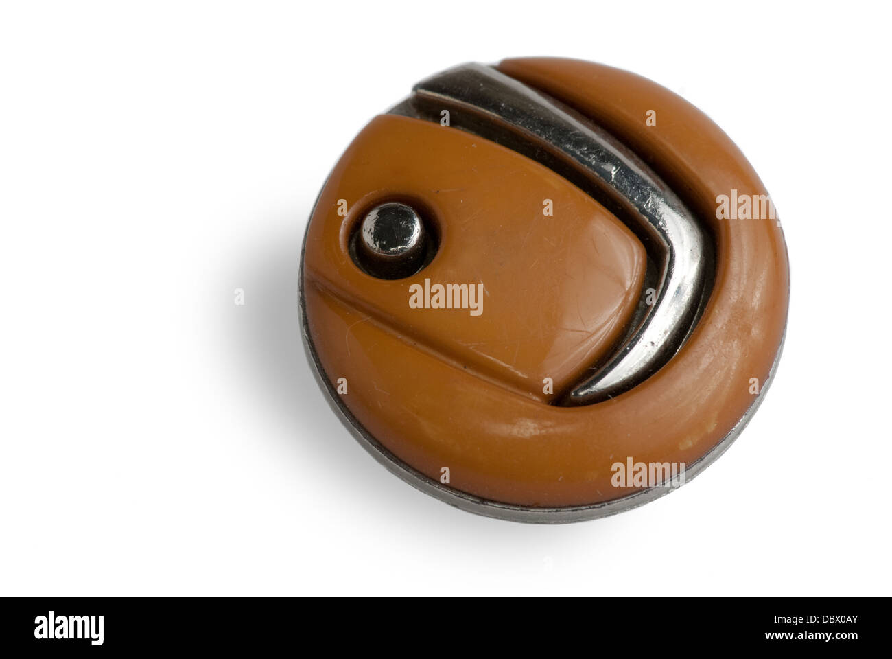 old brown button which was used Stock Photo - Alamy