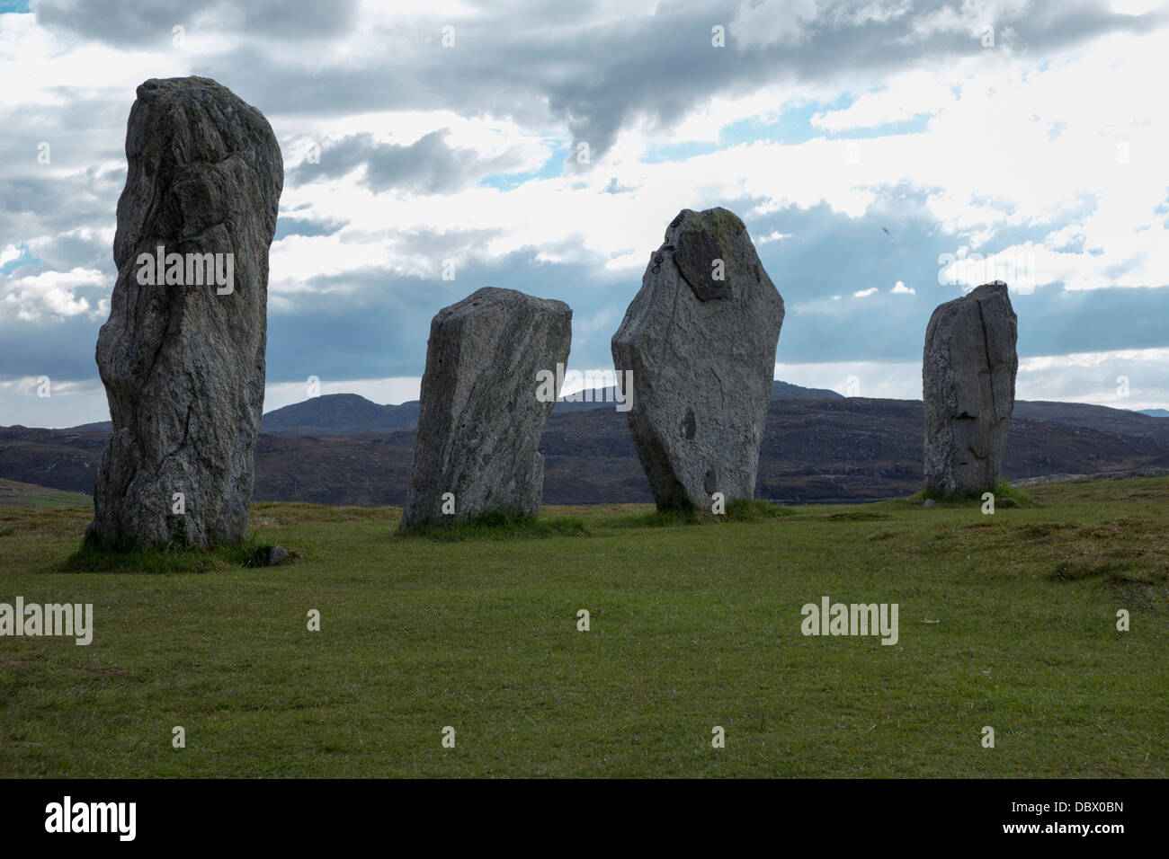 Stone Circle at Calanish Lewis, Scotland Stock Photo - Alamy
