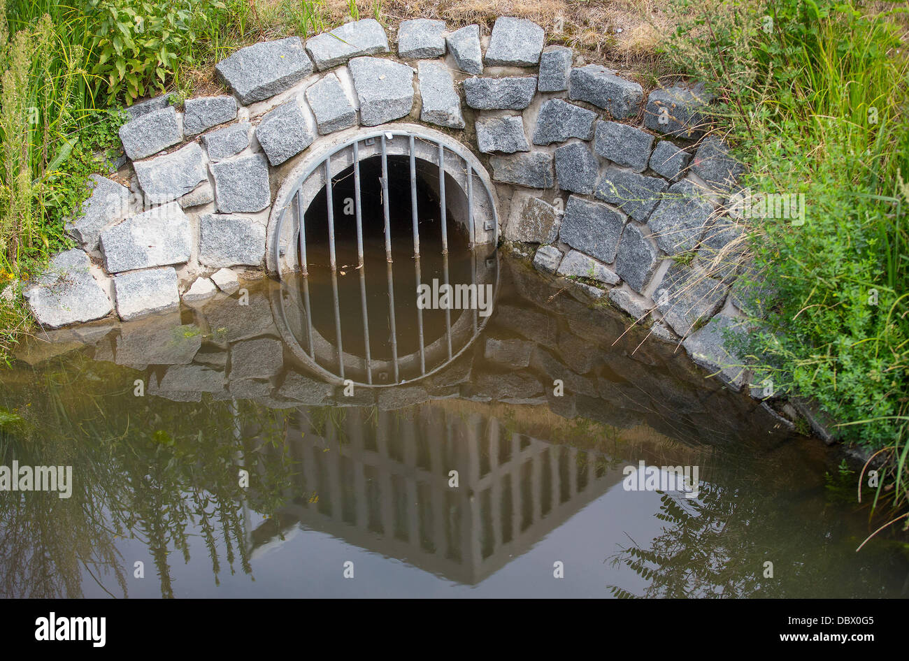 An outlet is barred with gratring at the future headquarters of German ...