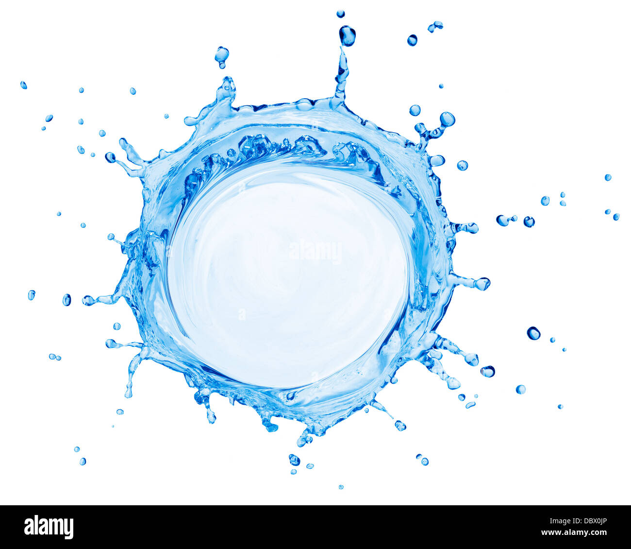 splash of water after something was droped in to it Stock Photo - Alamy