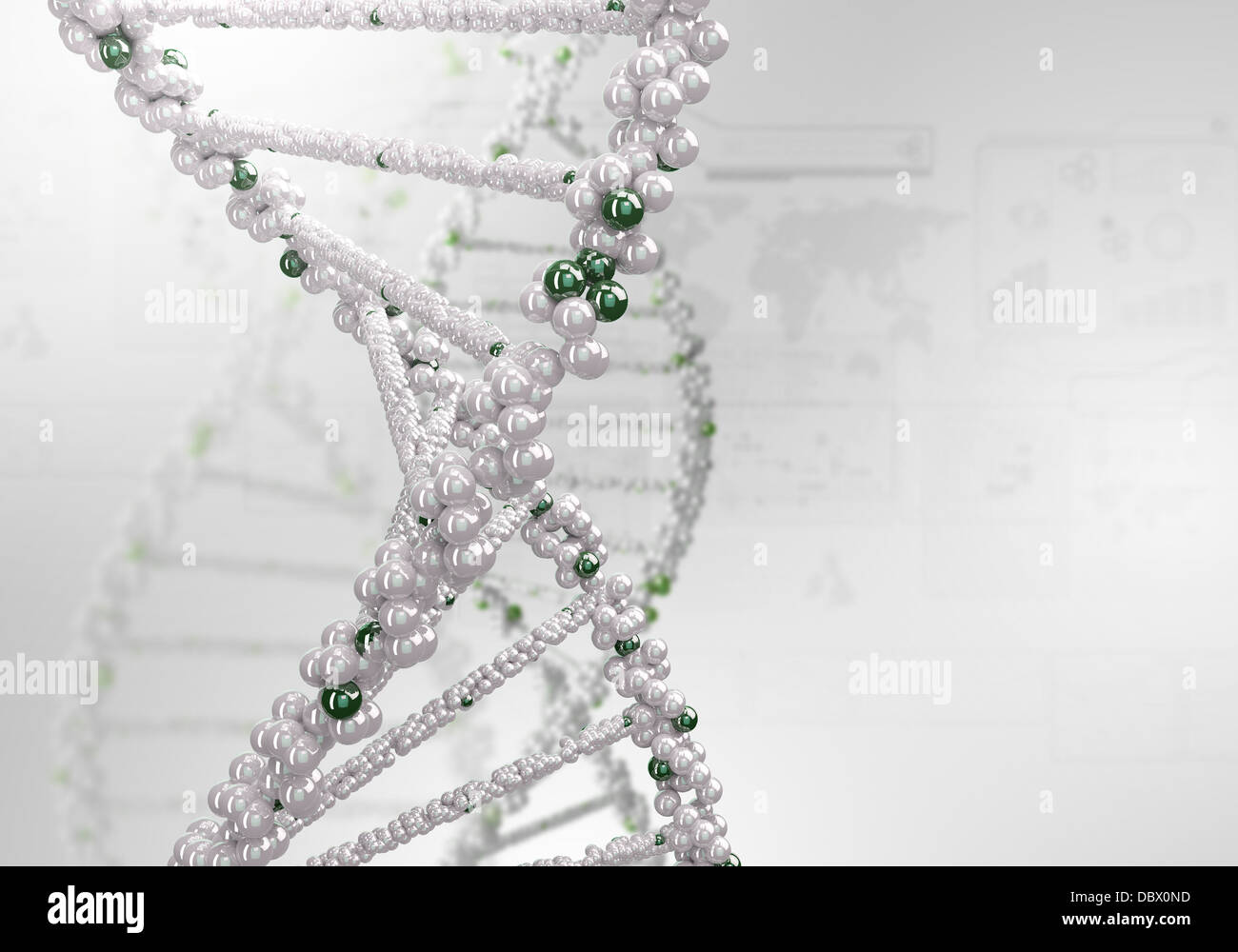 DNA strand illustration Stock Photo - Alamy