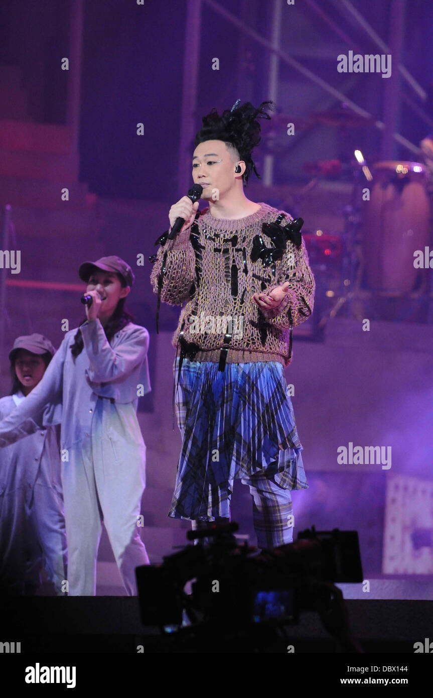 Singer Eason Chan hold his personal concert in Hong Kong,China on ...