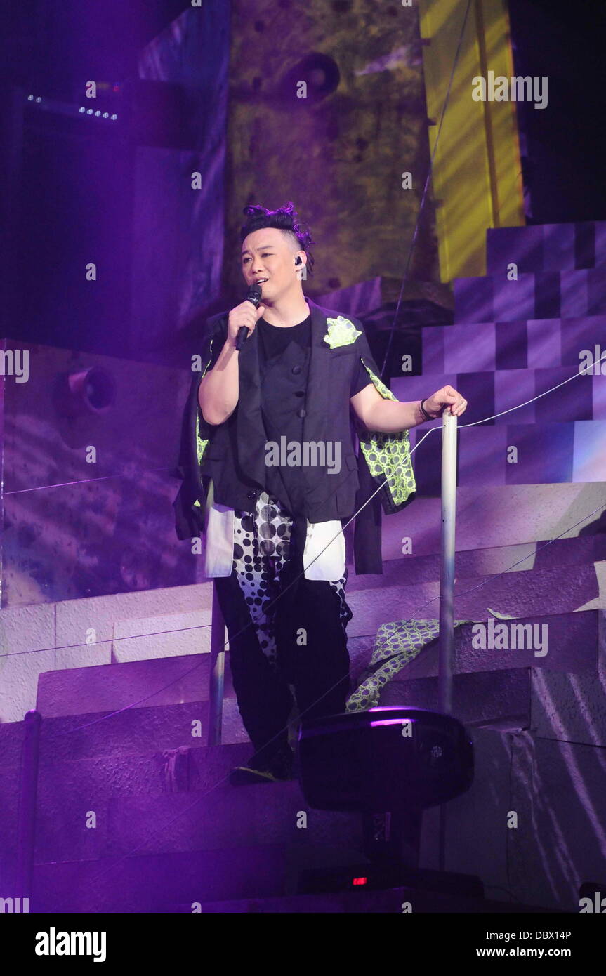 Singer Eason Chan hold his personal concert in Hong Kong,China on ...