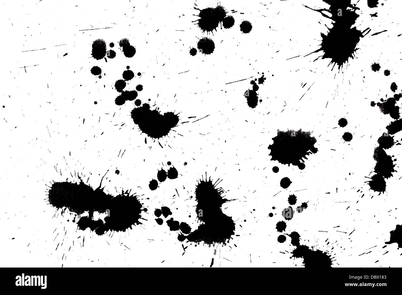 black drop ink splatter splash Stock Photo - Alamy