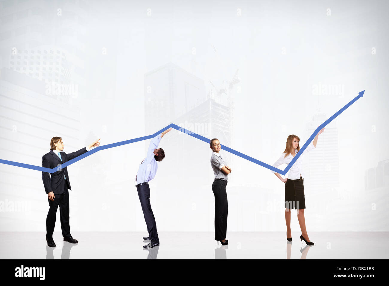 Business Growth And Success Graph Stock Photo - Alamy