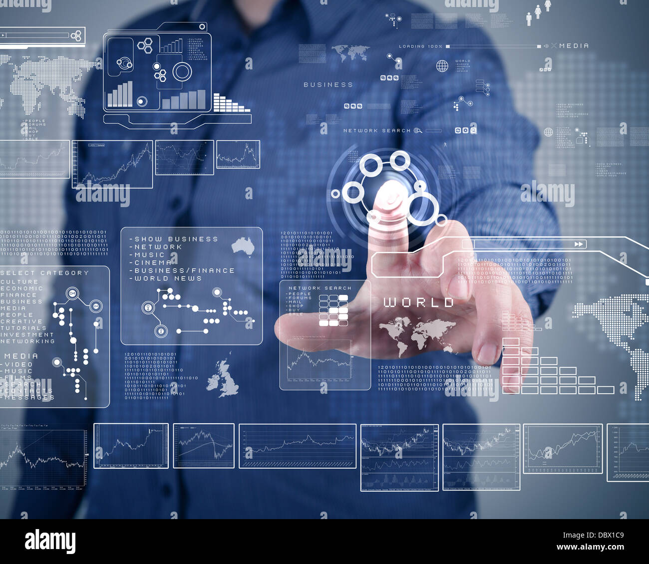 Touch screen technology Stock Photo - Alamy