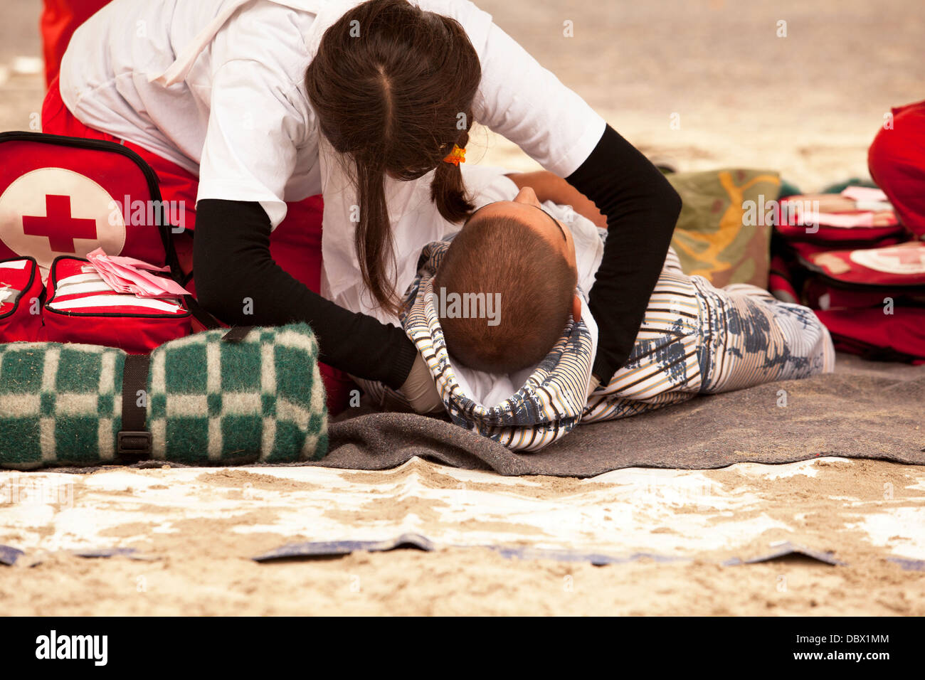 first aid training Stock Photo - Alamy