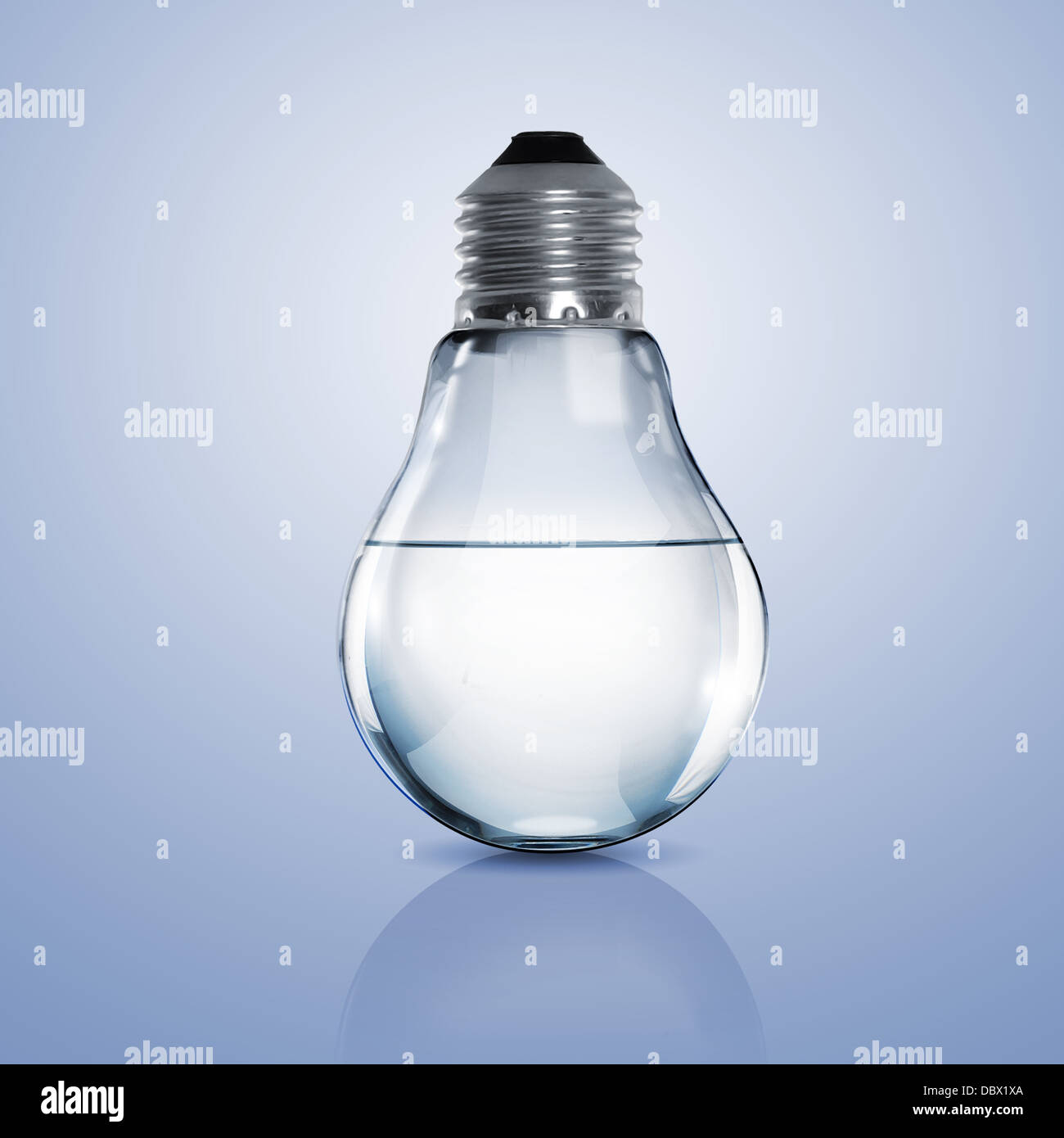 Electric light bulb with clean water Stock Photo - Alamy