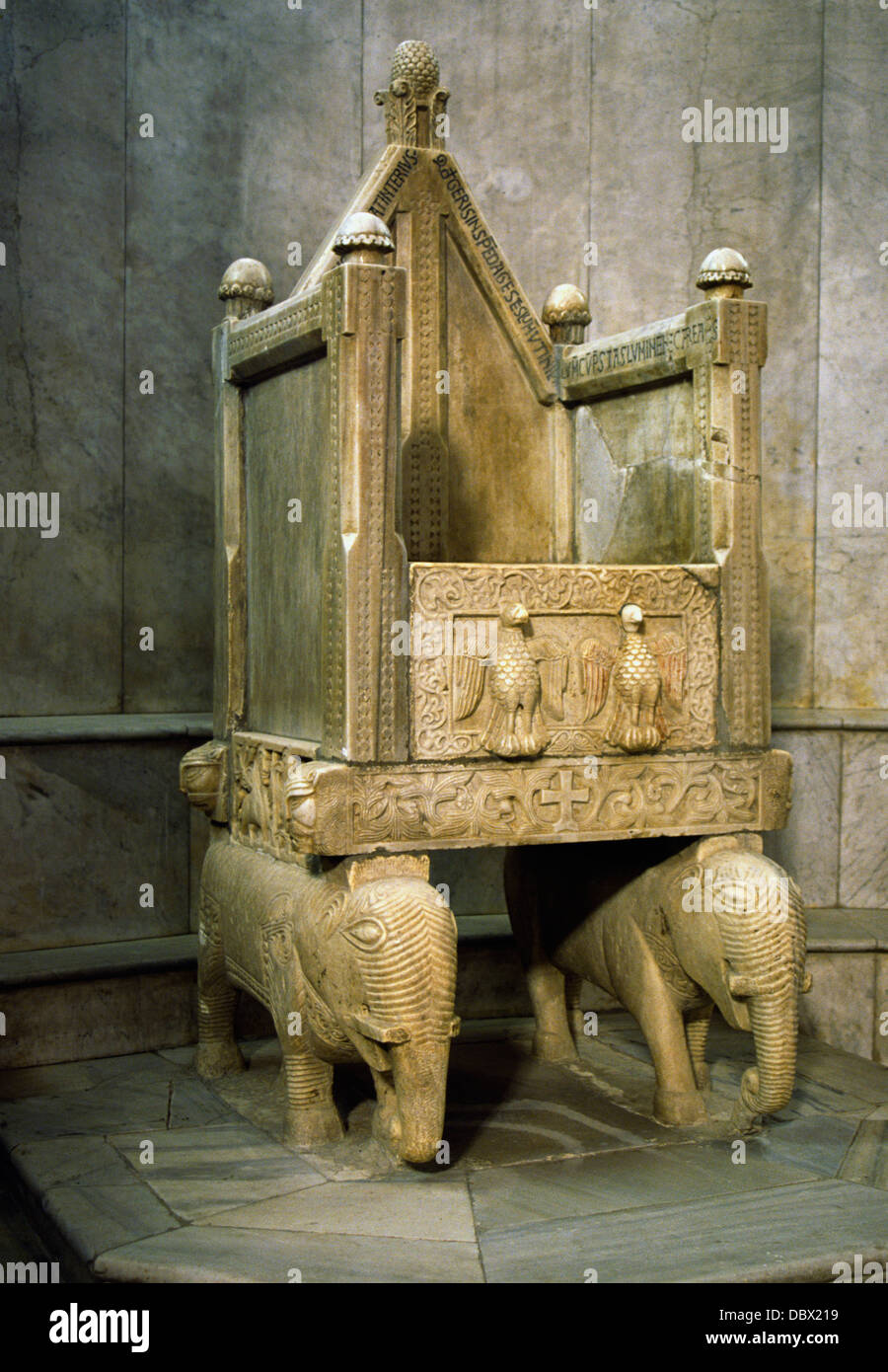 Canosa di Puglia Cathedral Bishop's throne, Puglia (Apulia Stock Photo ...