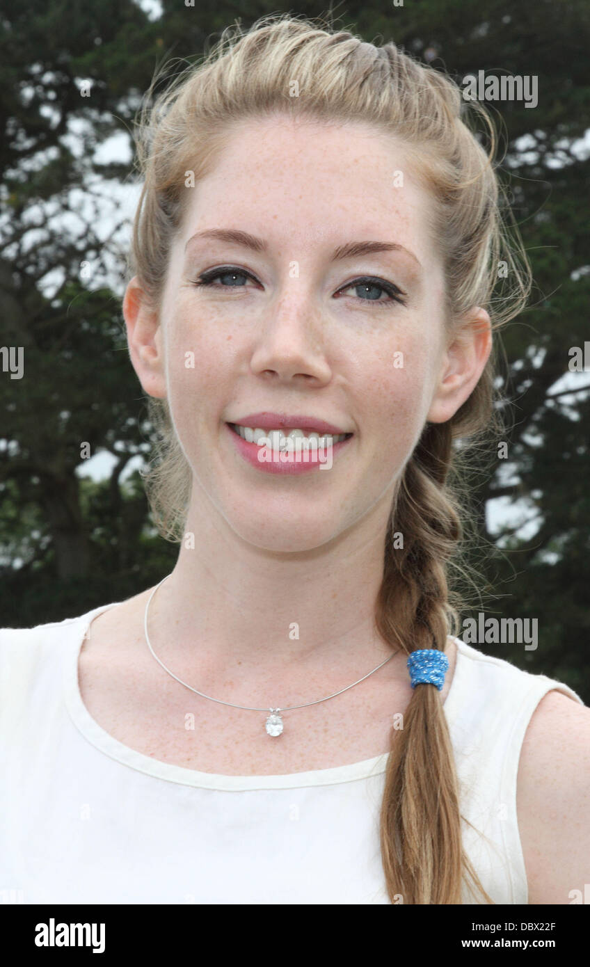 American comedienne Katherine Ryan at Camp Bestival, Lulworth Castle ...